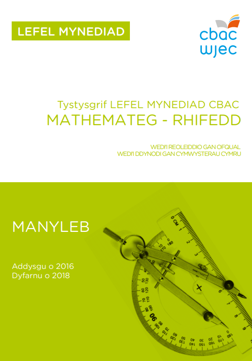 Lefel Mynediad Mathemateg - Rhifedd